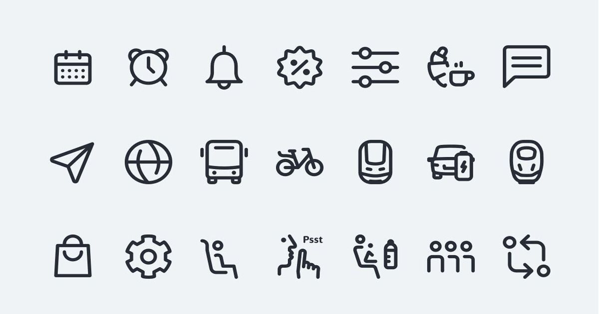 Bibliothek – Funktionale Icons
